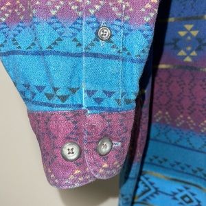 Cabela's | Tops | Vintage Cabelas Aztec Flannel Shirt Jacket | Poshmark